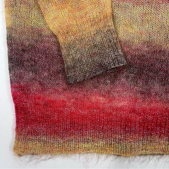 Fate | Sweaters | Nwt Fate Lightweight Stripe Fade Multi Color Mohair ...